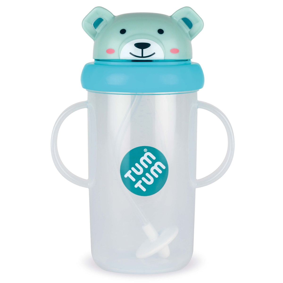 TUM TUM Tippy Up Free Flow Sippy Cup With Weighted Straw, Boris Bear, 300m, Series 3 – TUM TUM TOTS