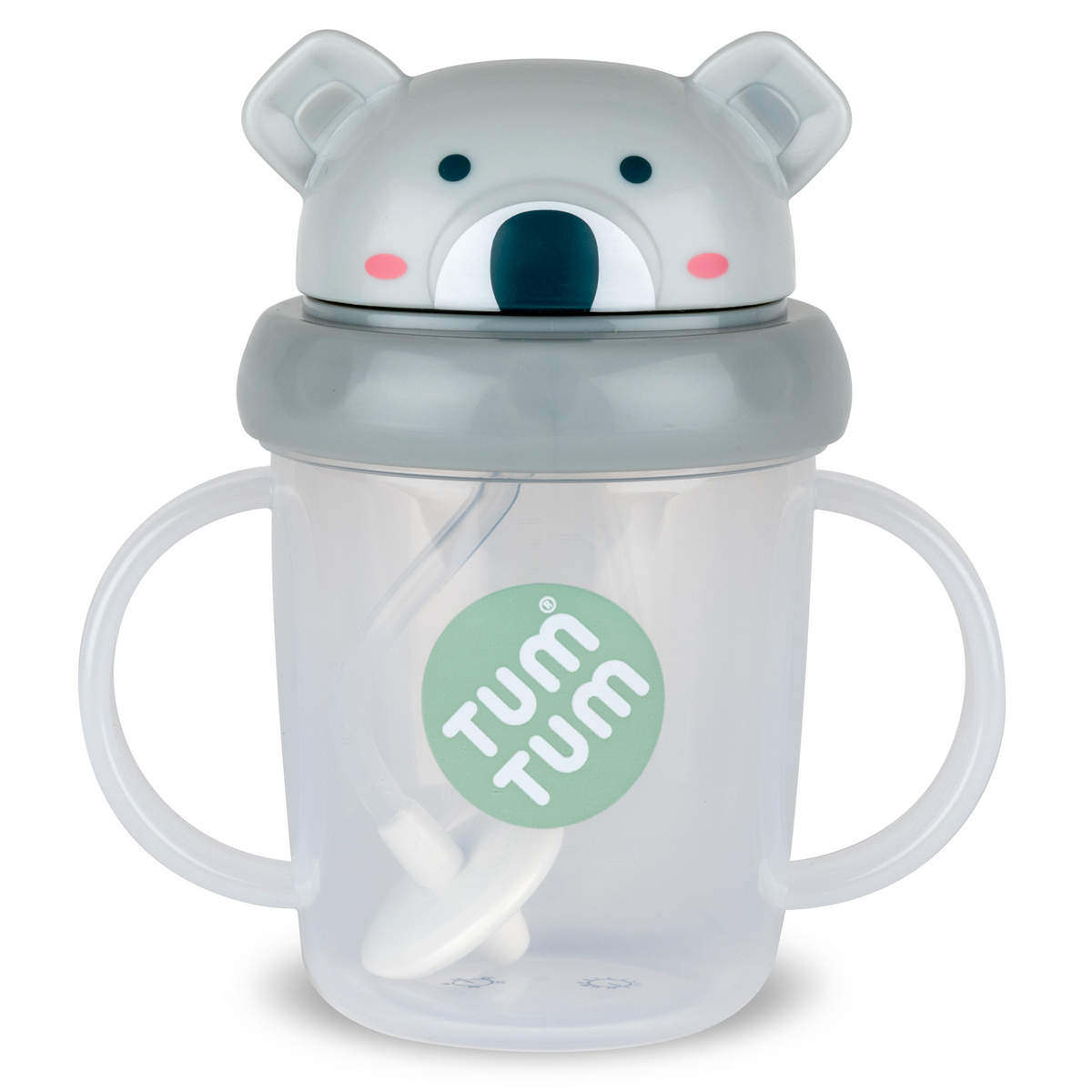 TUM TUM Tippy Up Free Flow Sippy Cup With Weighted Straw, Kev Koala ...