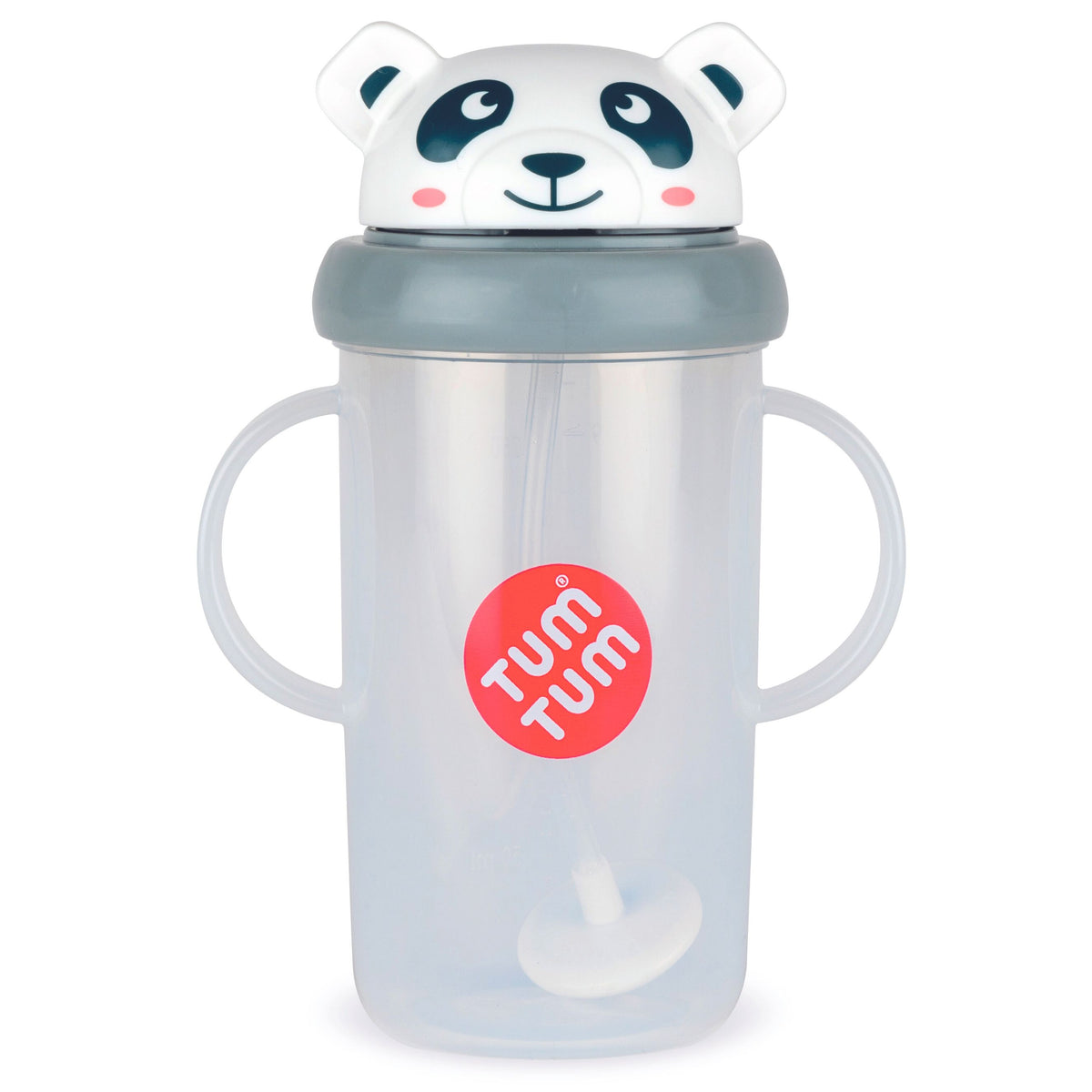 TUM TUM Tippy Up Free Flow Sippy Cup With Weighted Straw, Pip Panda ...