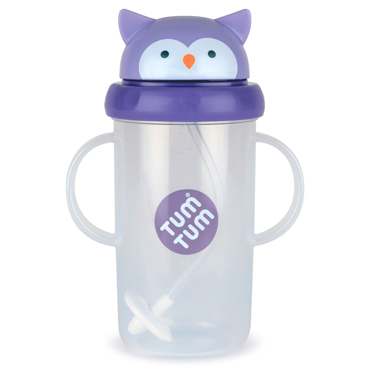 TUM TUM Tippy Up Free Flow Sippy Cup With Weighted Straw, Olivia Owl ...