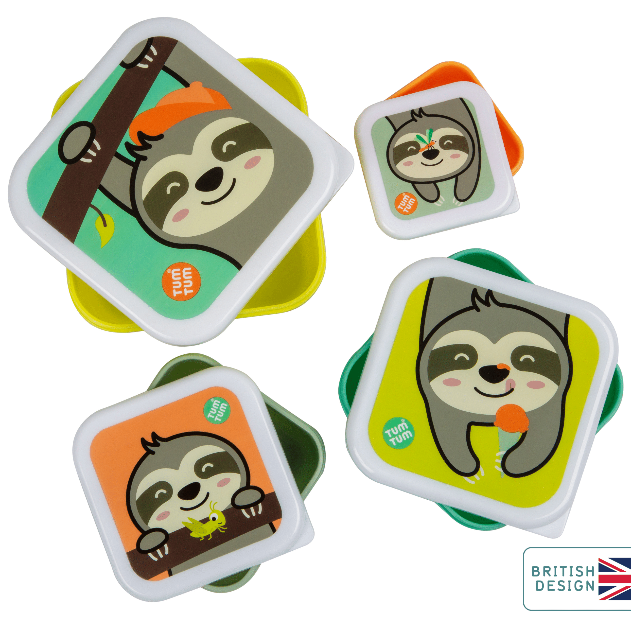 TUM TUM Nesting Snack Pots for Kids | Sloth Kids Lunch Box Set – TUM ...